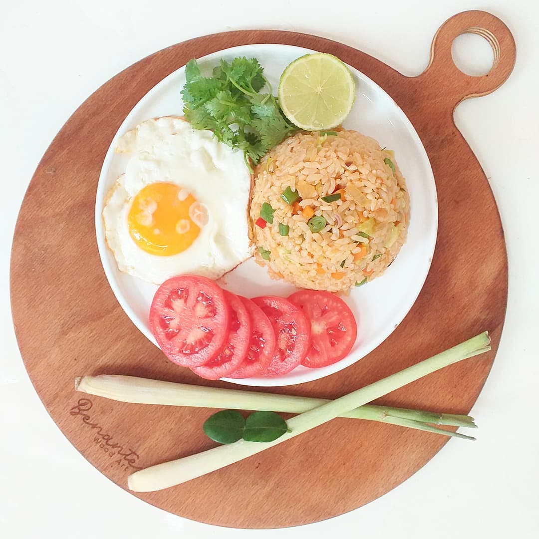 Lemongrass & Lime Leaf Fried Rice (Nasi Goreng Serai & Daun Limau ...