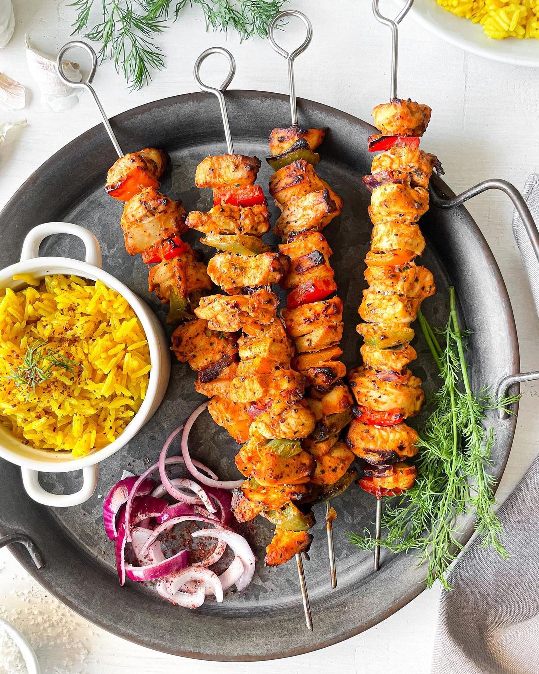 Chicken Kebabs Recipe from @kristelskitchenblog - Fooooods.com