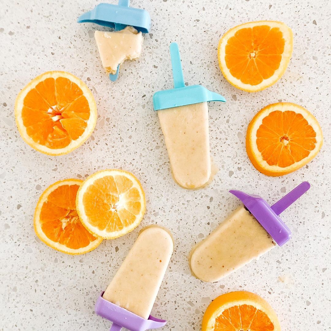 Homemade Creamsicle Pops Recipe from @bypaigeashlie - Fooooods.com