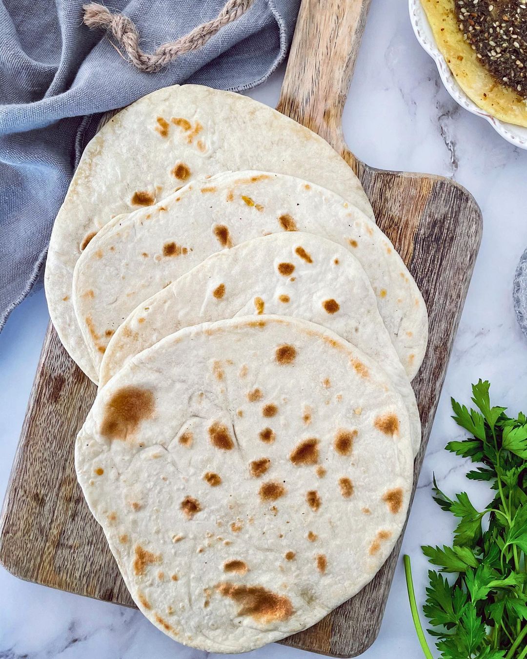 Lebanese Manakish Recipe from @kristelskitchenblog - Fooooods.com