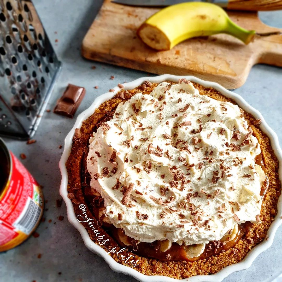 No Bake Banoffee Pie Recipe from @engineers_plates - Fooooods.com
