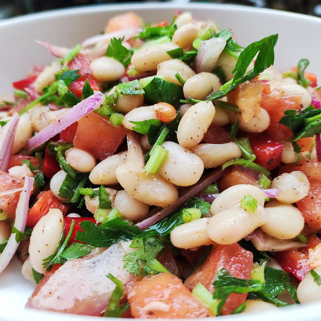 Piyaz (Turkish Bean Salad) Recipe from @wondernonieskitchen - Fooooods.com