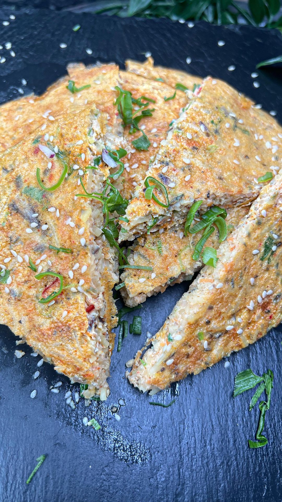 Rice Egg Omelette Recipe from @reznacooks - Fooooods.com