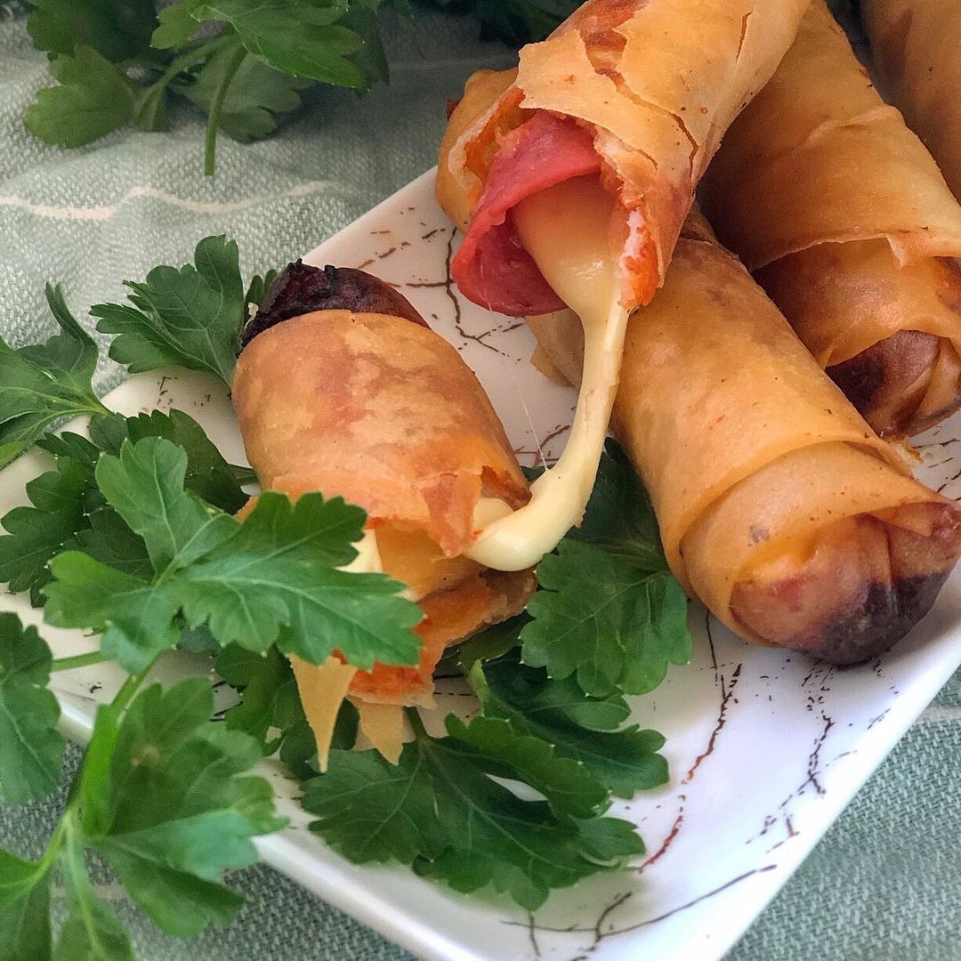 Pizza Spring Rolls Recipe from @saharskitchen_ - Fooooods.com