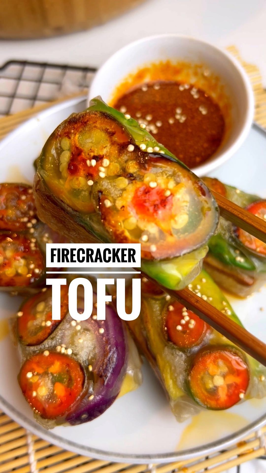 Vegan Firecracker Tofu Recipe from @whenmeateatsveg - Fooooods.com