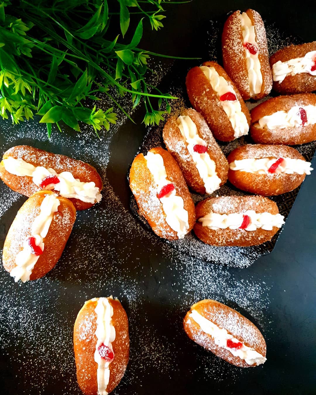 Soft & Fluffy Cream Donuts Recipe from @ataleofsauceandspice - Fooooods.com