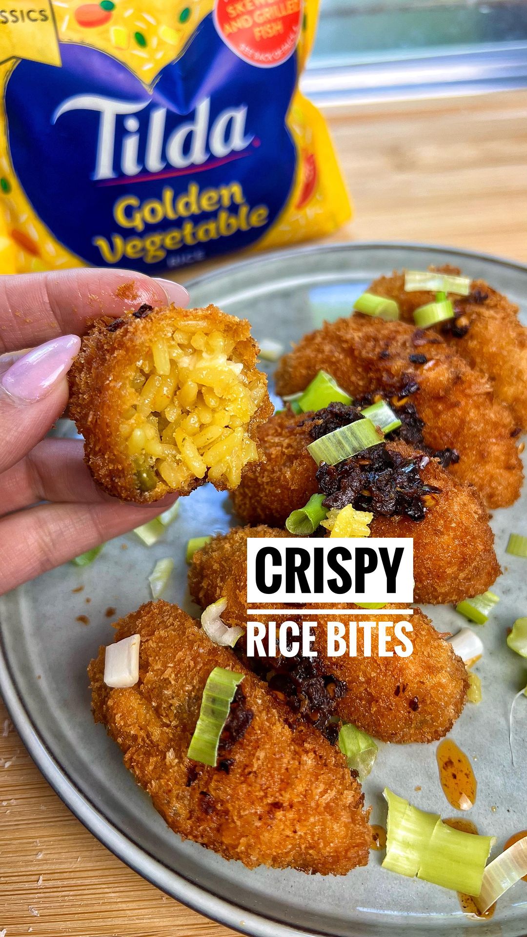 Crispy Rice Bites Recipe from @whenmeateatsveg - Fooooods.com