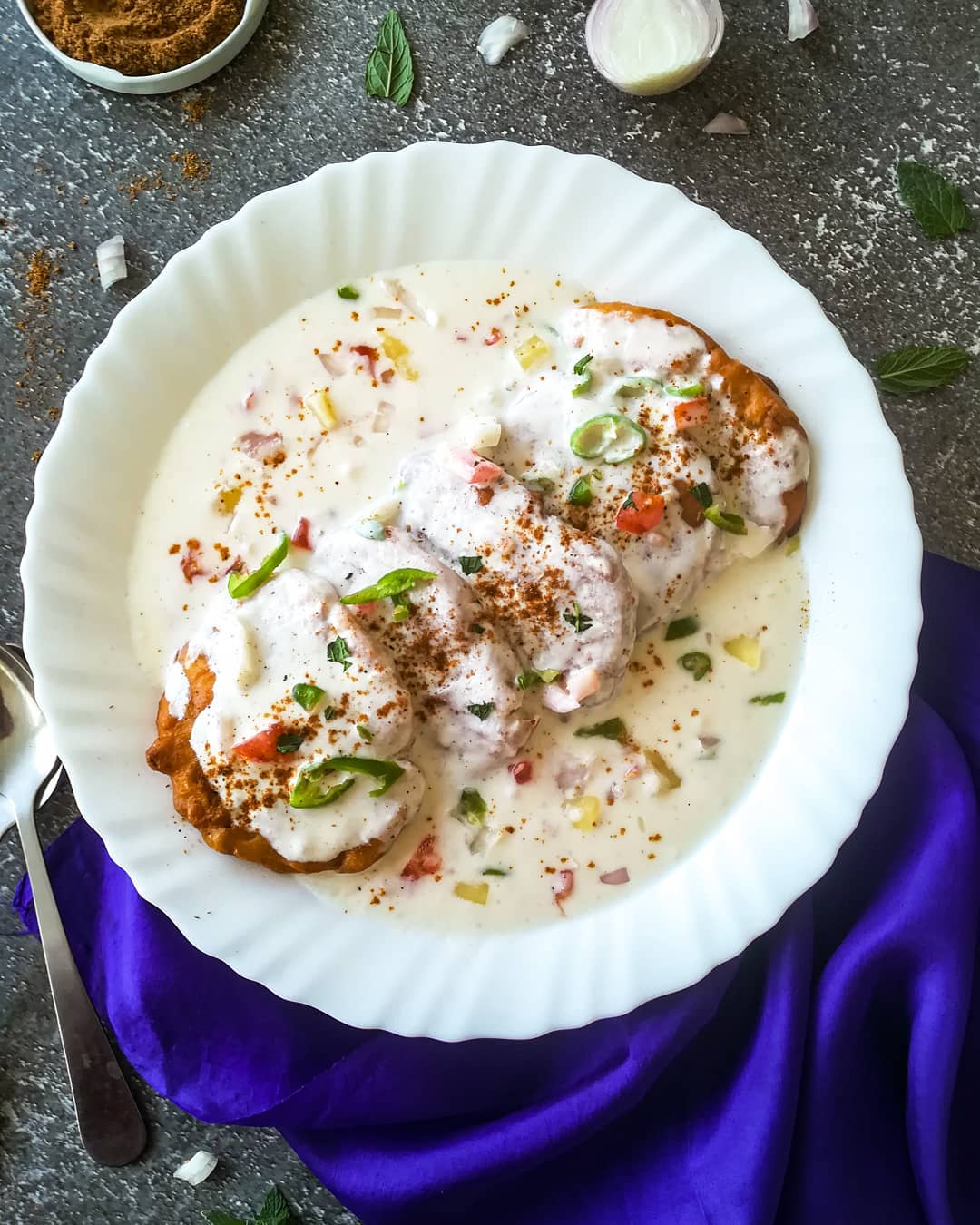 Dahi Baray / Dahi Vada Recipe from @kitchencornerpak - Fooooods.com