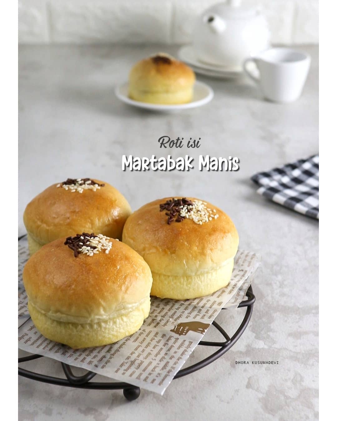 Resep Roti Isi Martabak Manis dari @dhora_kusumadewi