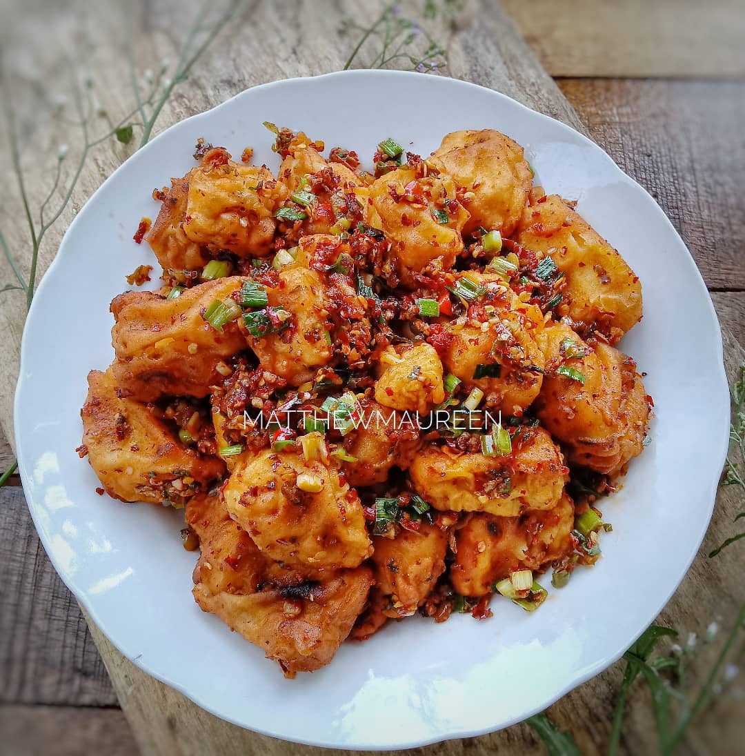 Resep Tahu Cabe Garam dari @matthewmaureen