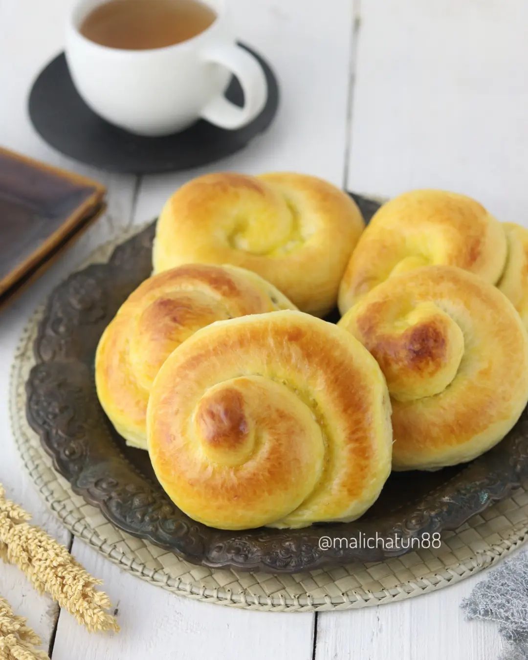 Resep Chocolate Milk Snail Bread dari @malichatun88