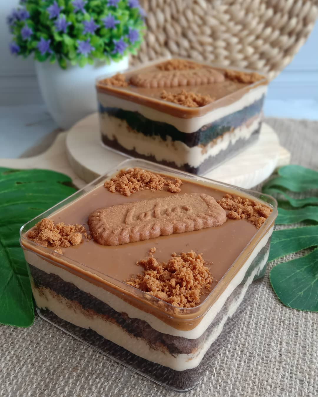 Resep Lotus Biscoff Dessert Box dari @elvynnofianti