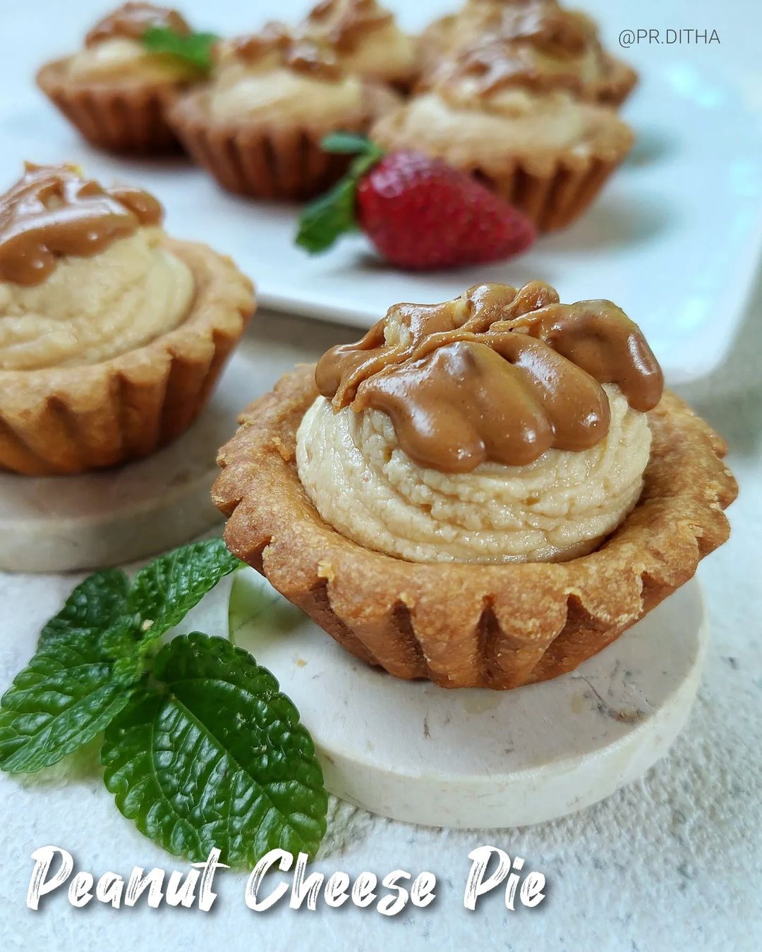 Resep Peanut Cheese Pie dari @pr.ditha