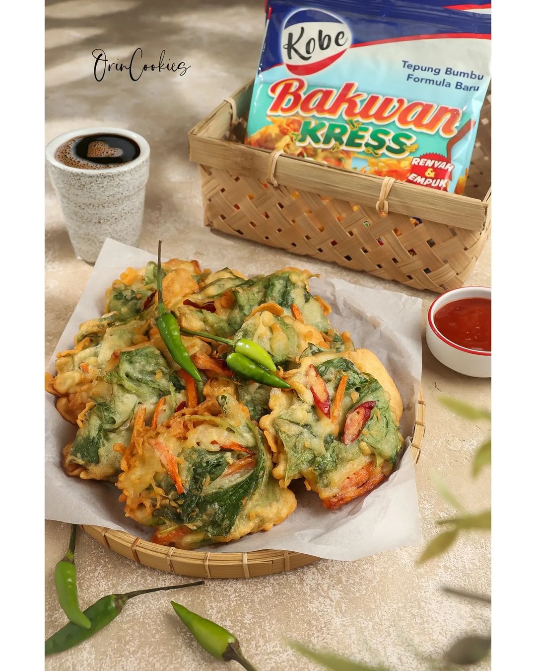 Resep Bakwan Bayam Kobe dari @orincookies