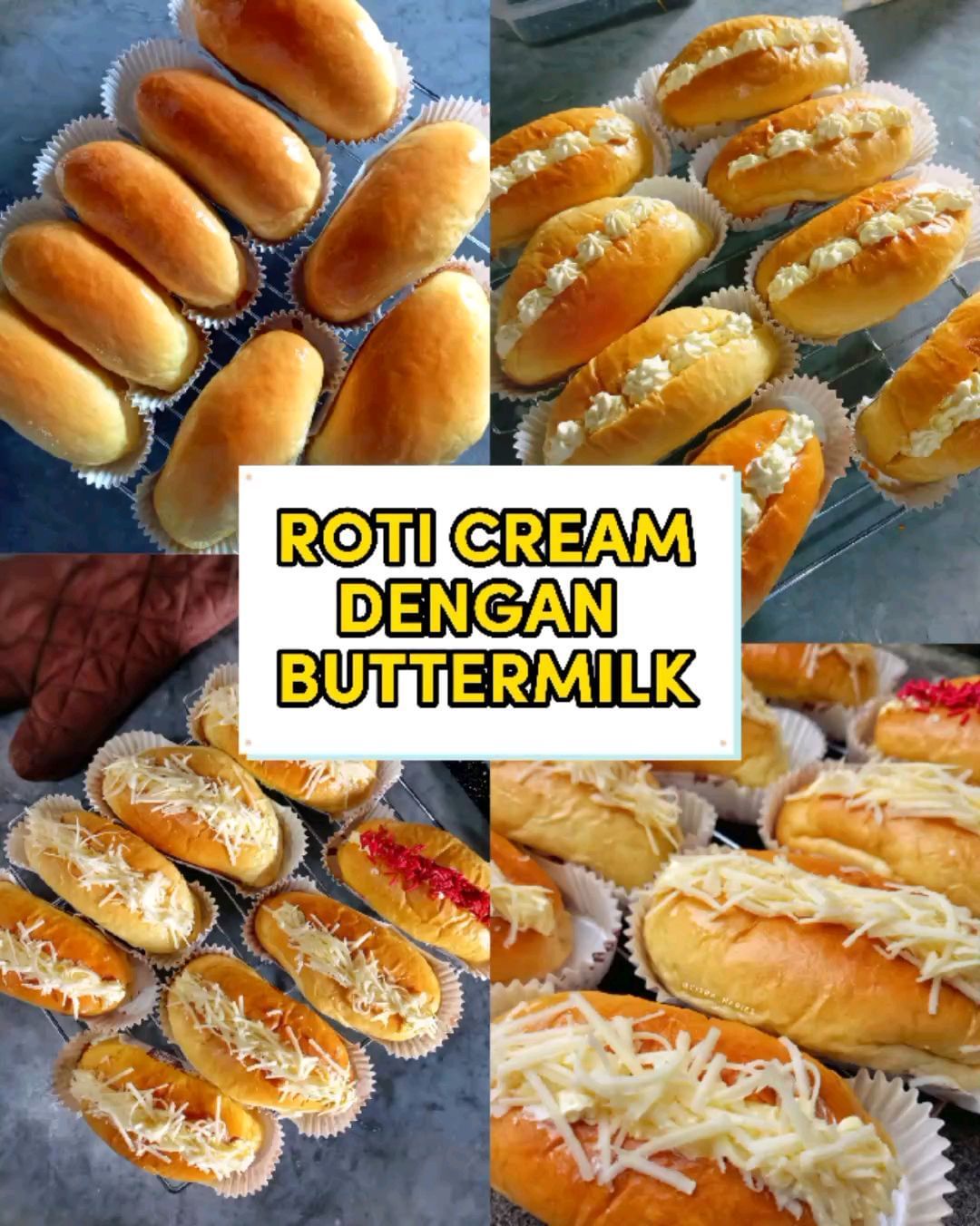 Resep Roti Cream Dengan Buttermilk dari @citra_haries