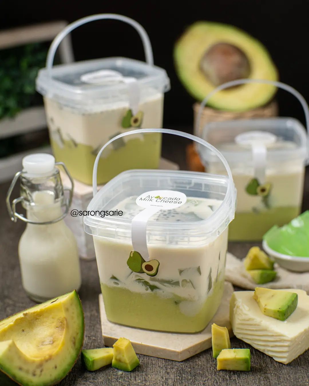 Resep Avocado Milk Cheese dari @sarongsarie