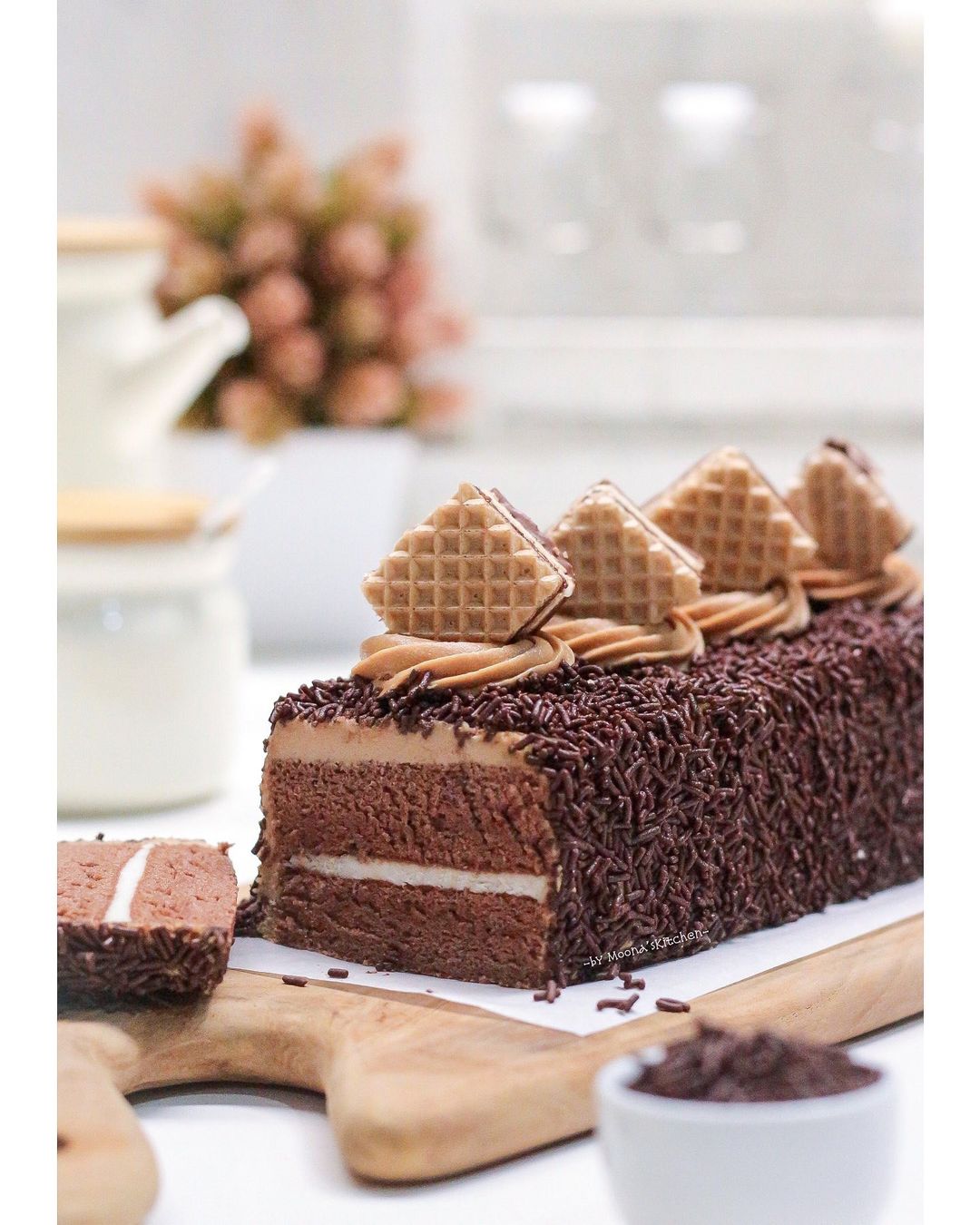 Resep Cake Coklat Meses dari @moona_jingga