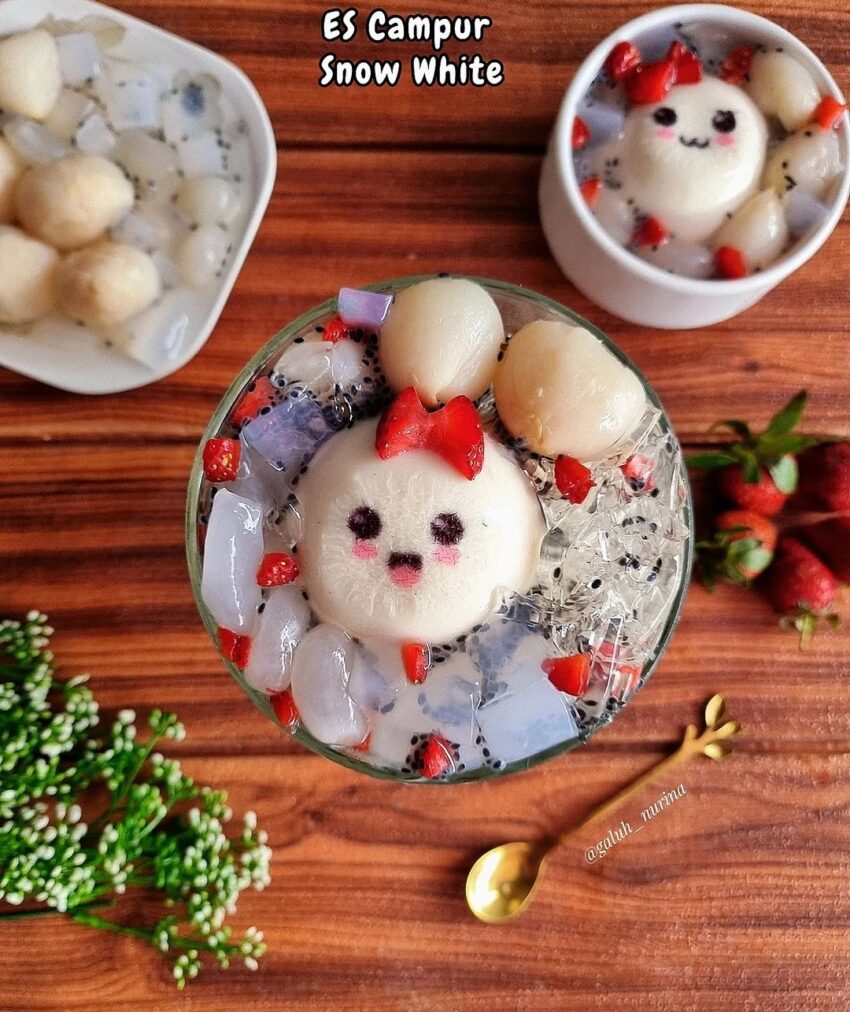 Resep Es Campur Snow White dari @galuh_nurina